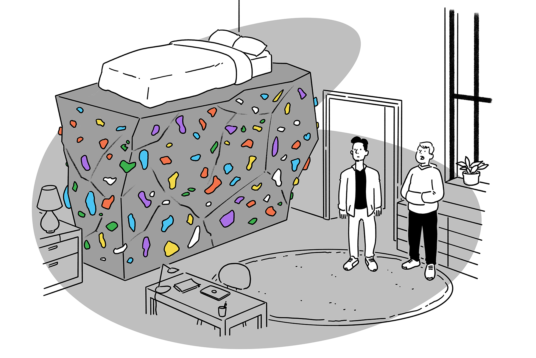 "Climbing Wall Bed" Caption Contest Commentary with Lawrence Wood – The ...